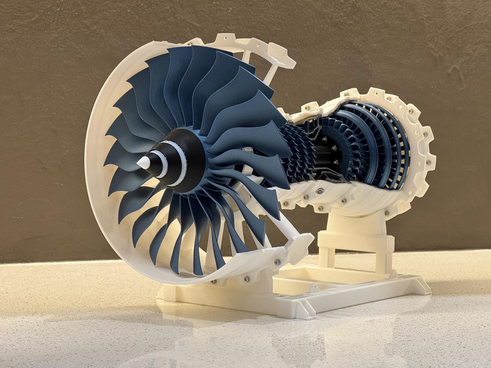 Jet Turbofan Aircraft Engine | 3D Printed | Gift | Office Dècor ...