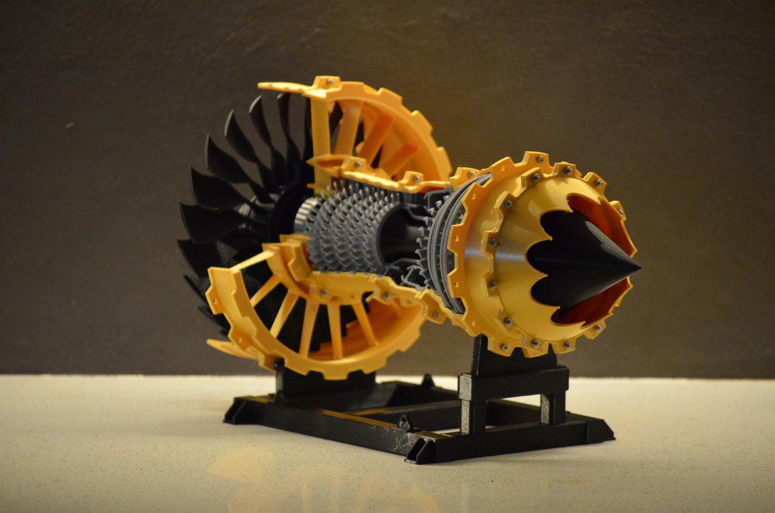 Jet Turbofan Aircraft Engine | 3D Printed | Gift | Office Dècor ...