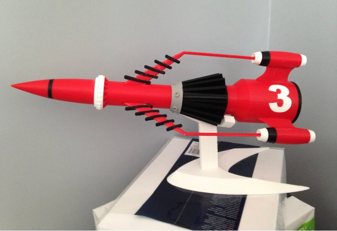 THUNDERBIRD 3 Model | 3D Printed | Gift | Rocket | Detailed Replica ...