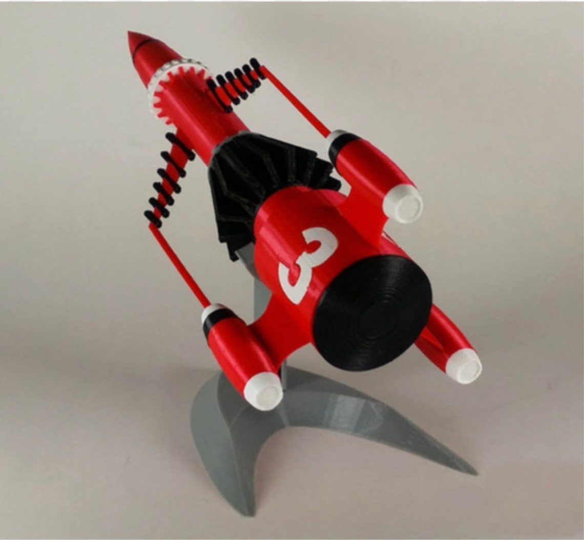 THUNDERBIRD 3 Model | 3D Printed | Gift | Rocket | Detailed Replica ...