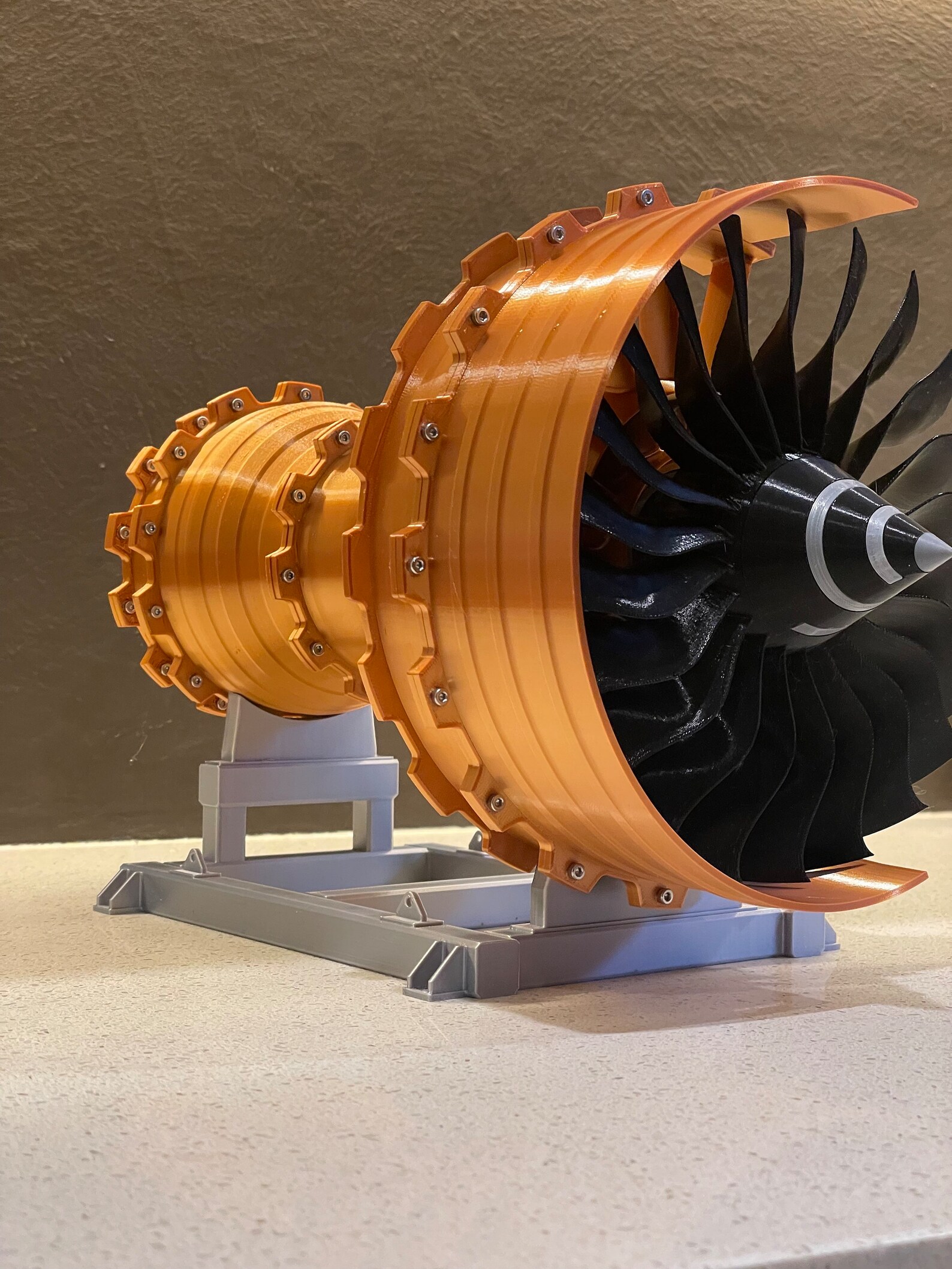 Jet Turbofan Aircraft Engine | 3D Printed | Gift | Office Dècor ...