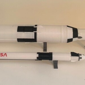 Saturn V Rocket Model 1:200 3D Printed Gift NASA Memorabilia Hobbyists ...