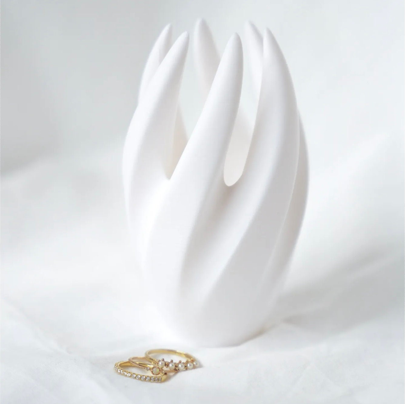 Ring Holder 3D Printed Gift for Her Jewellery Storage Minimalist Ring ...