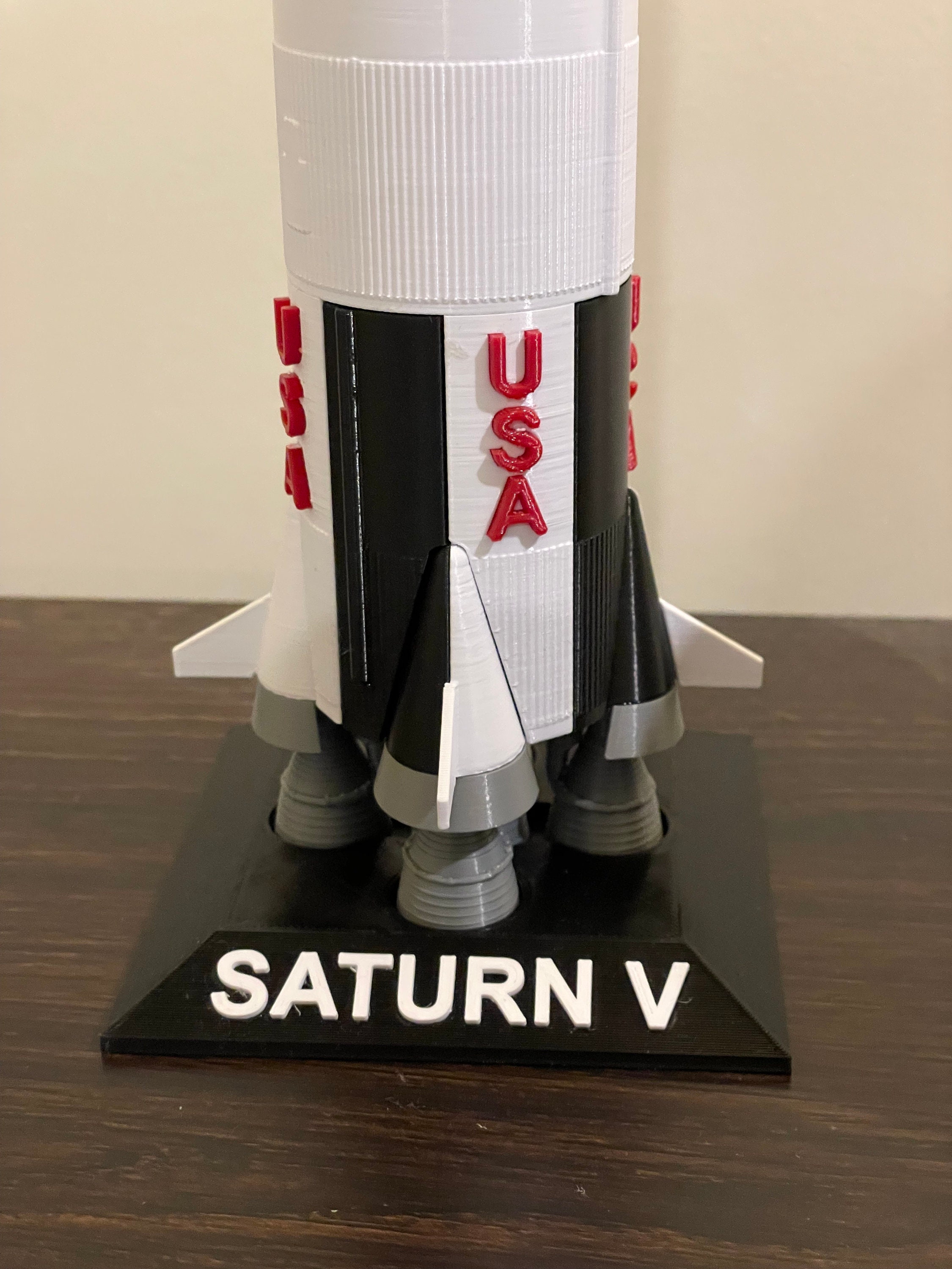 Saturn V Rocket Model 1:200 3D Printed Gift NASA Memorabilia Hobbyists ...