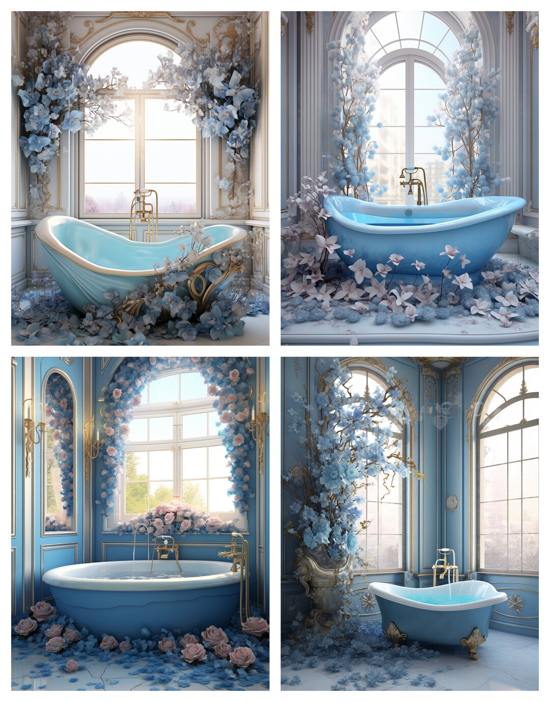 Digital Backdrops Flower Prop Digital Backgrounds Maternity Backdrop ...