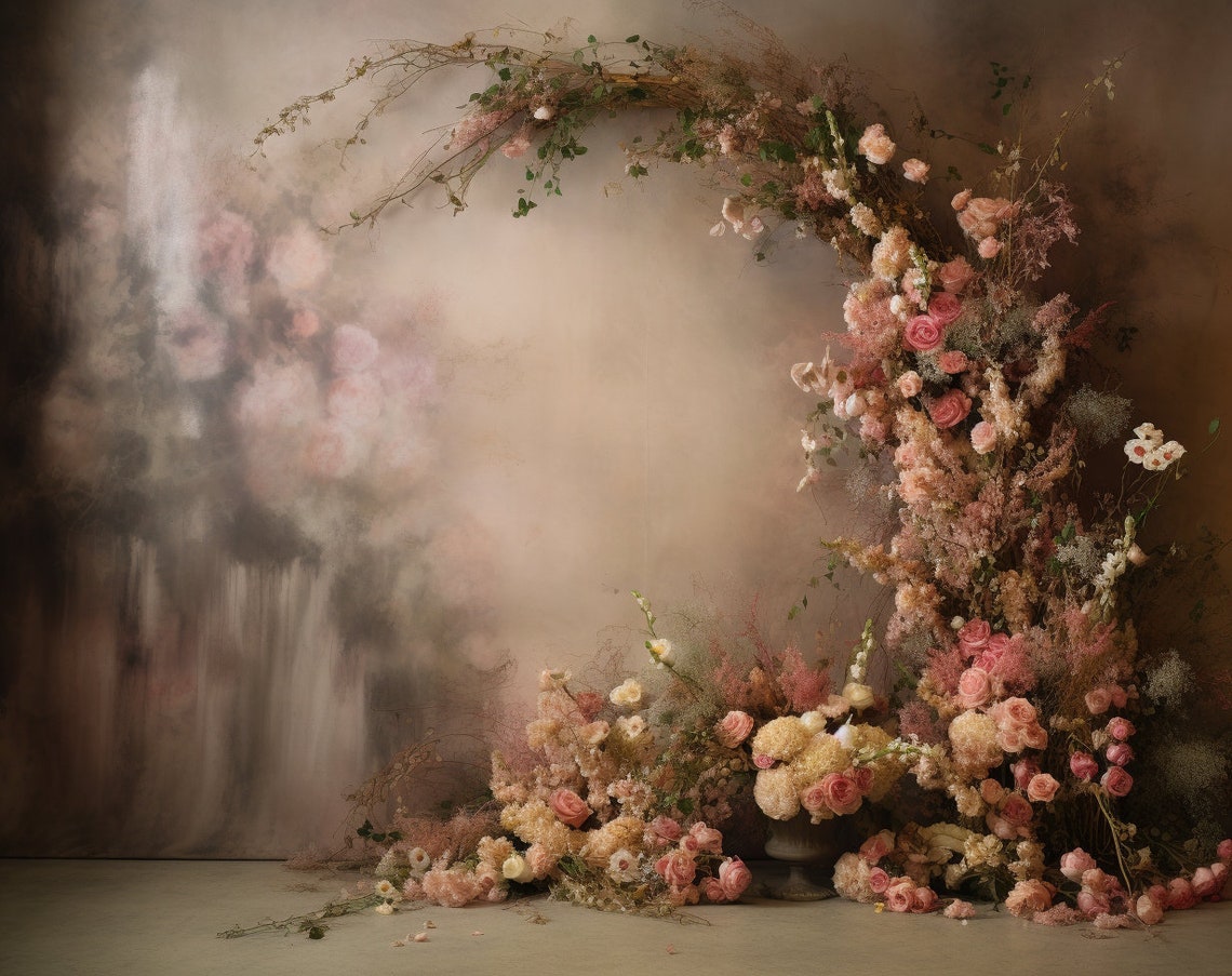 Digital Backdrops Flower Prop Digital Backgrounds Maternity Backdrop ...