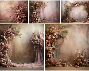 Digital Backdrops Flower Prop Digital Backgrounds Maternity Backdrop ...