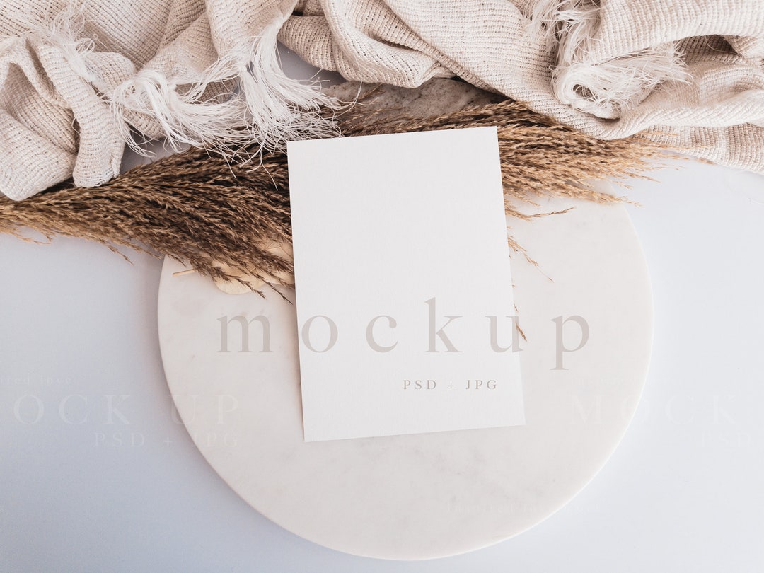 Wedding Stationery Mockup, Digital Paper Mockup, Invite Mockup, Wedding ...