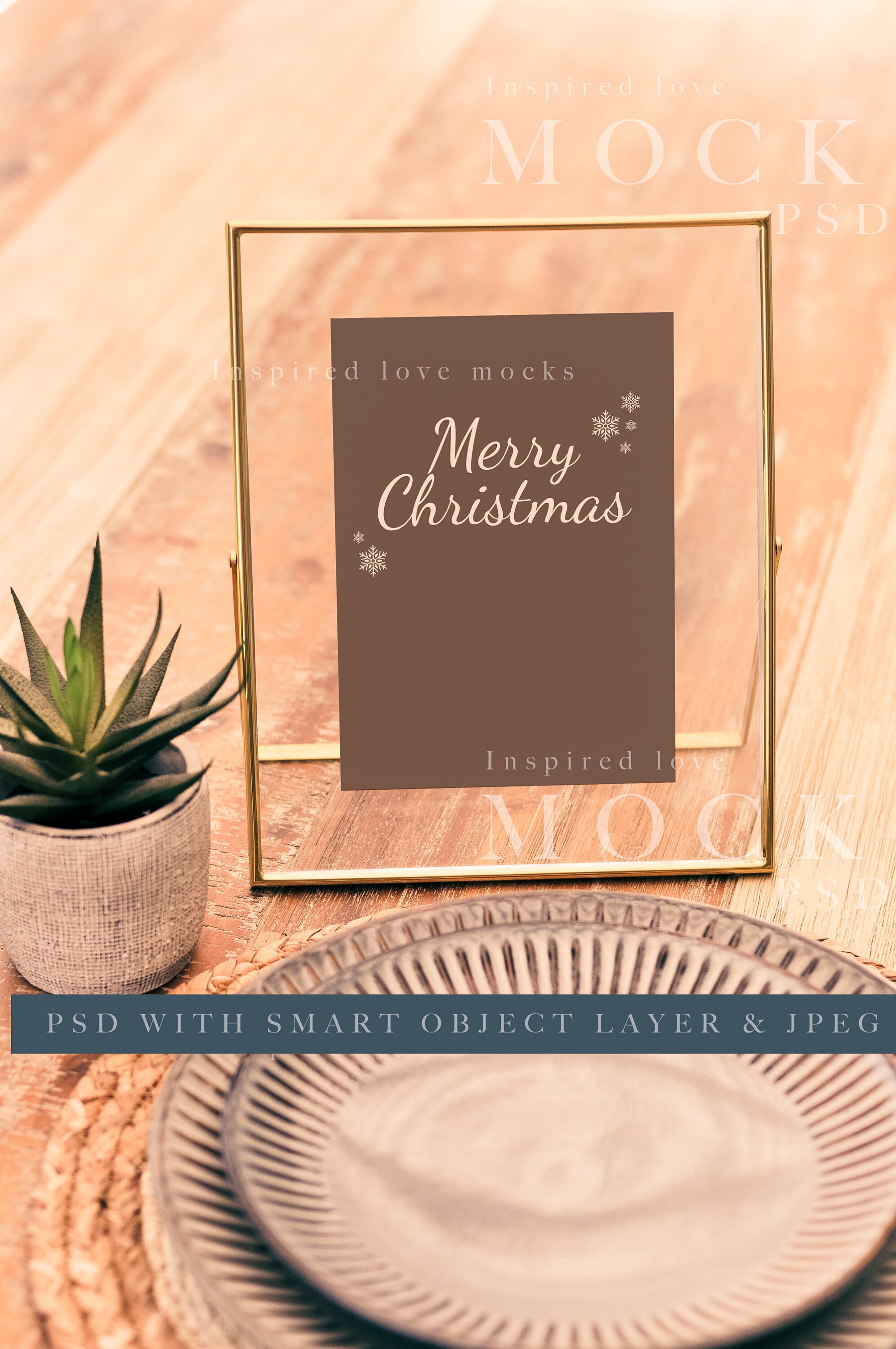 Frame Sign Mockup for Wedding Gold Table Sign or Special Even Signs ...