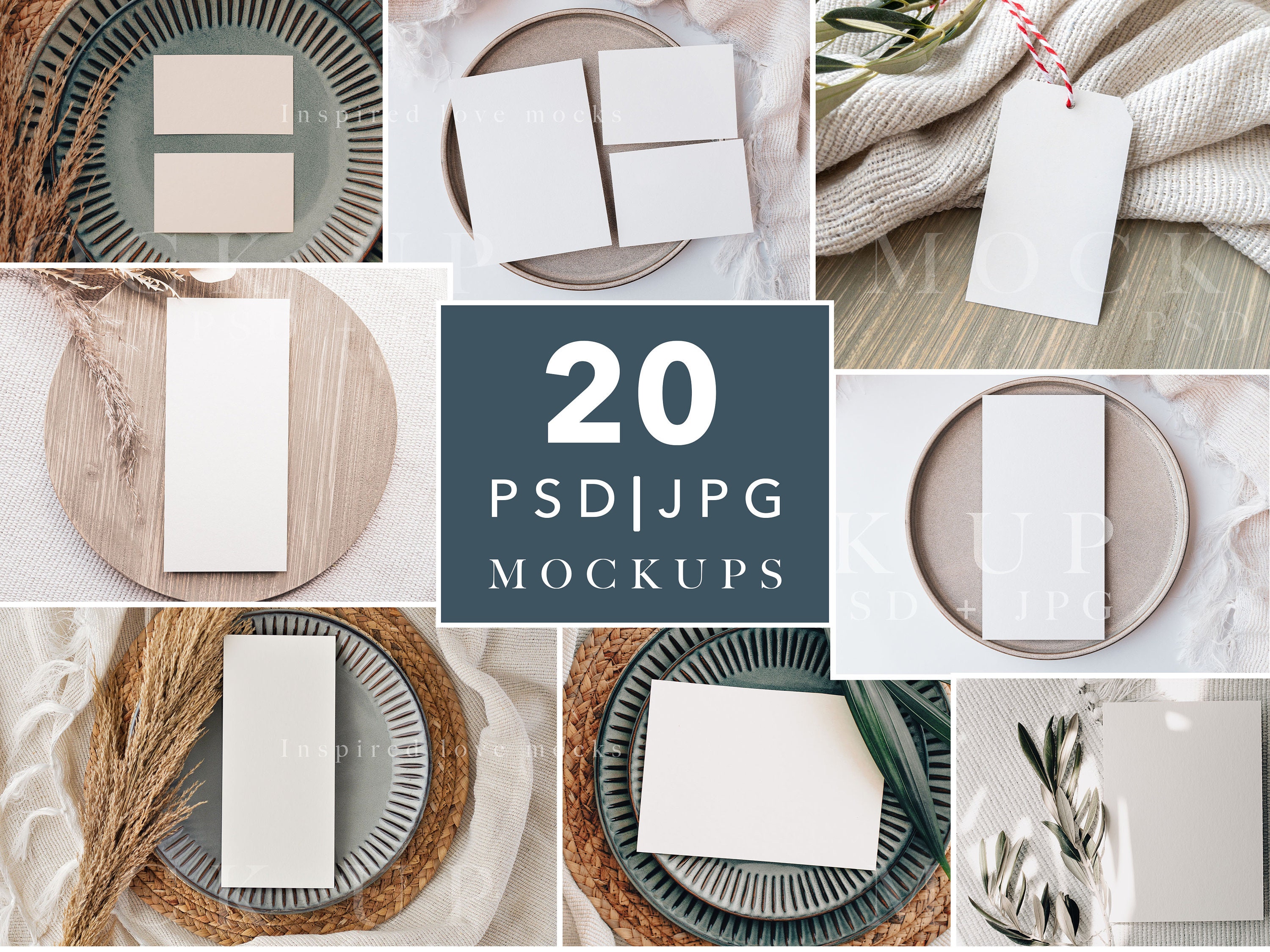 20 Wedding Mockup Bundle Card Mockup Bundle Mockup Bundle Pack 20 ...