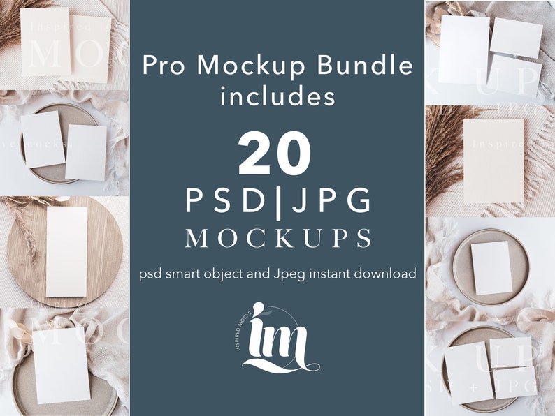 20 Wedding Mockup Bundle Card Mockup Bundle Mockup Bundle Pack 20 ...