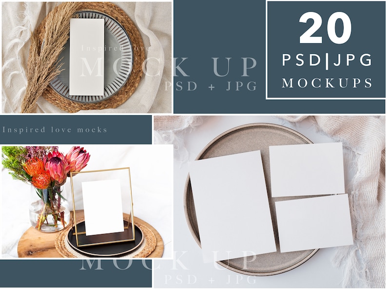 20 Wedding Mockup Bundle Card Mockup Bundle Mockup Bundle - Etsy