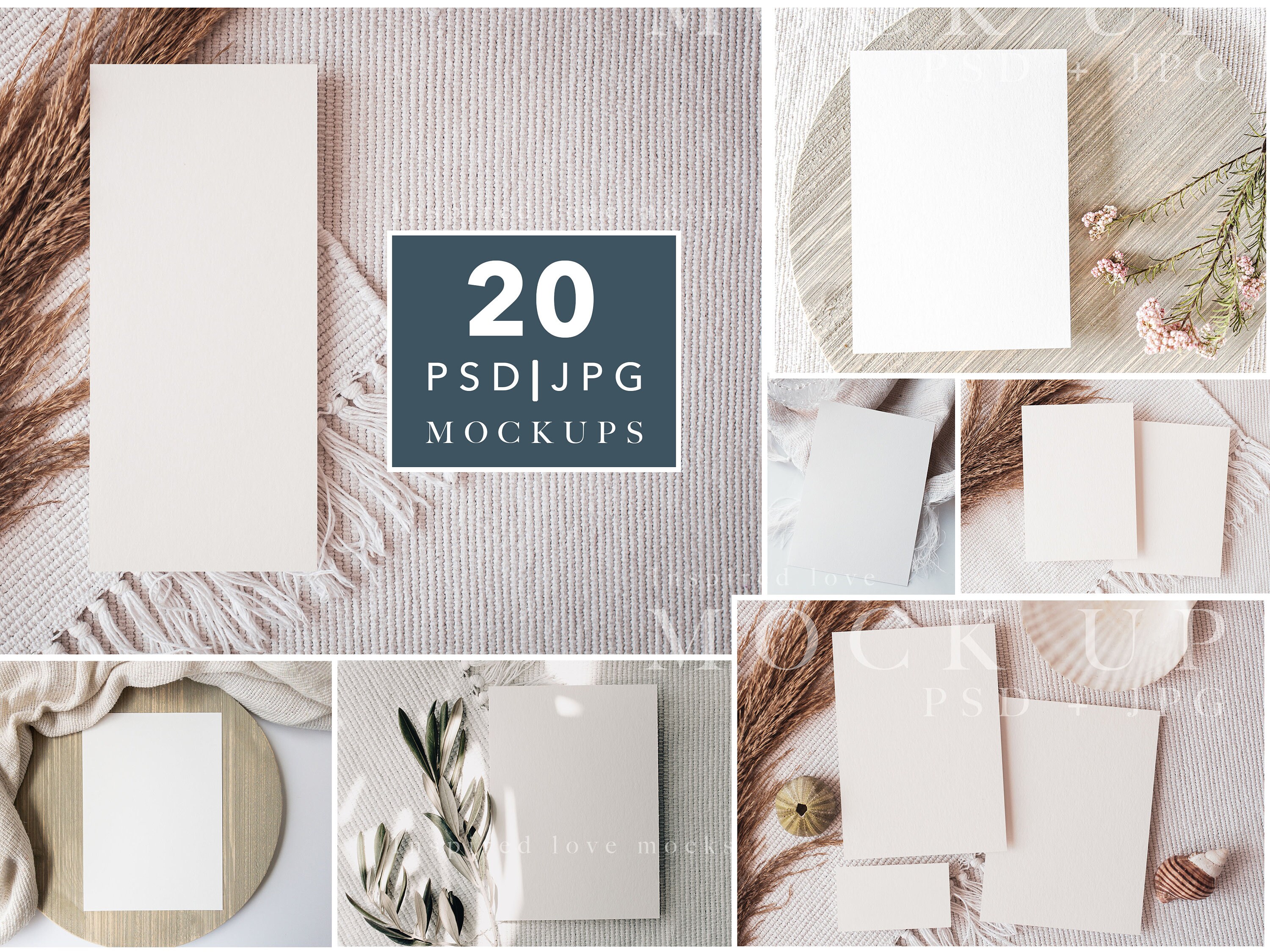 20 Wedding Mockup Bundle Card Mockup Bundle Mockup Bundle Pack 20 ...