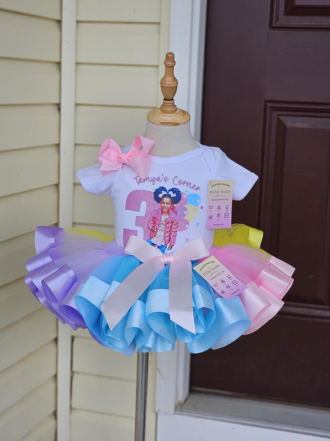 Pastel Tutu Birthday Tutu Outfit for Toddler, Gracies Corner Tutu for ...