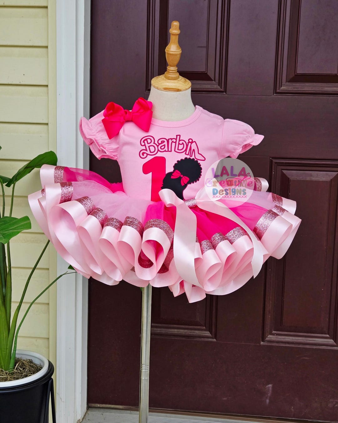 Afro Black Princess Tutu, Black Pink Princess Tutu Outfit, Todler Tutu ...