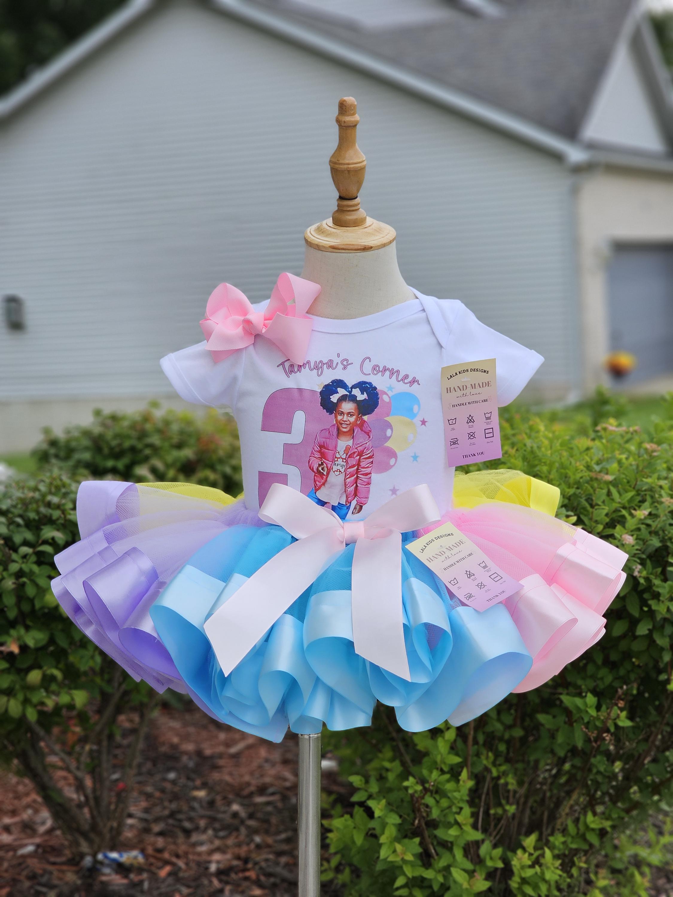 Pastel Tutu Birthday Tutu Outfit for Toddler, Gracies Corner Tutu for ...