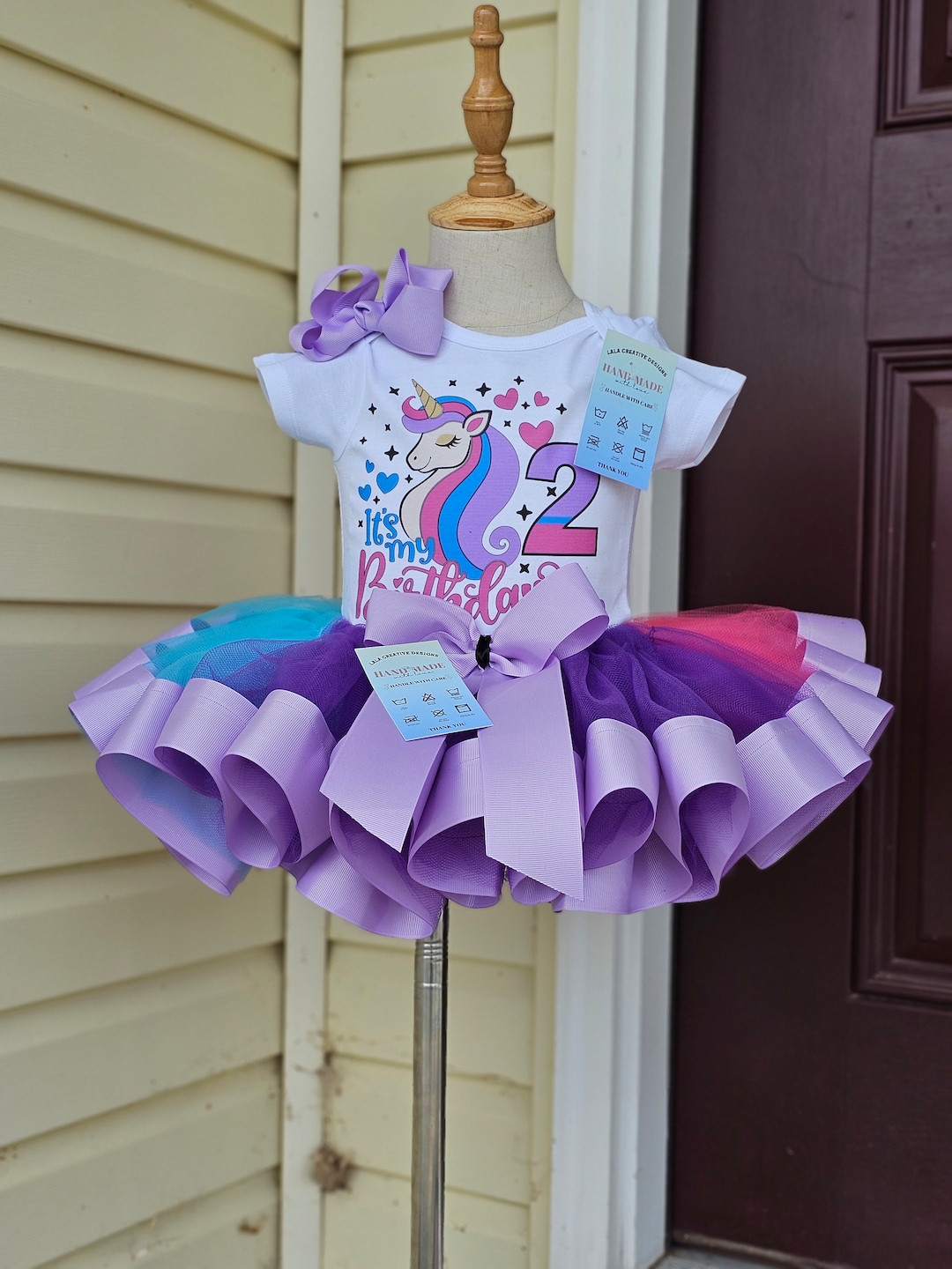 Pastel Unicorn Tutu, Custom Tutus Sets for Girls, Toddler Tutu, Kid's ...