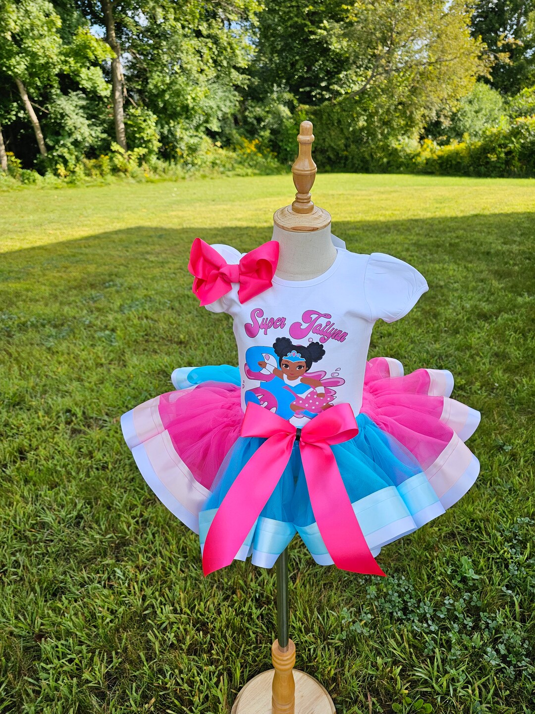 Black Super Hero, Super Girl Birthday Tutu, Toddler Tutu, Custom Tutu ...
