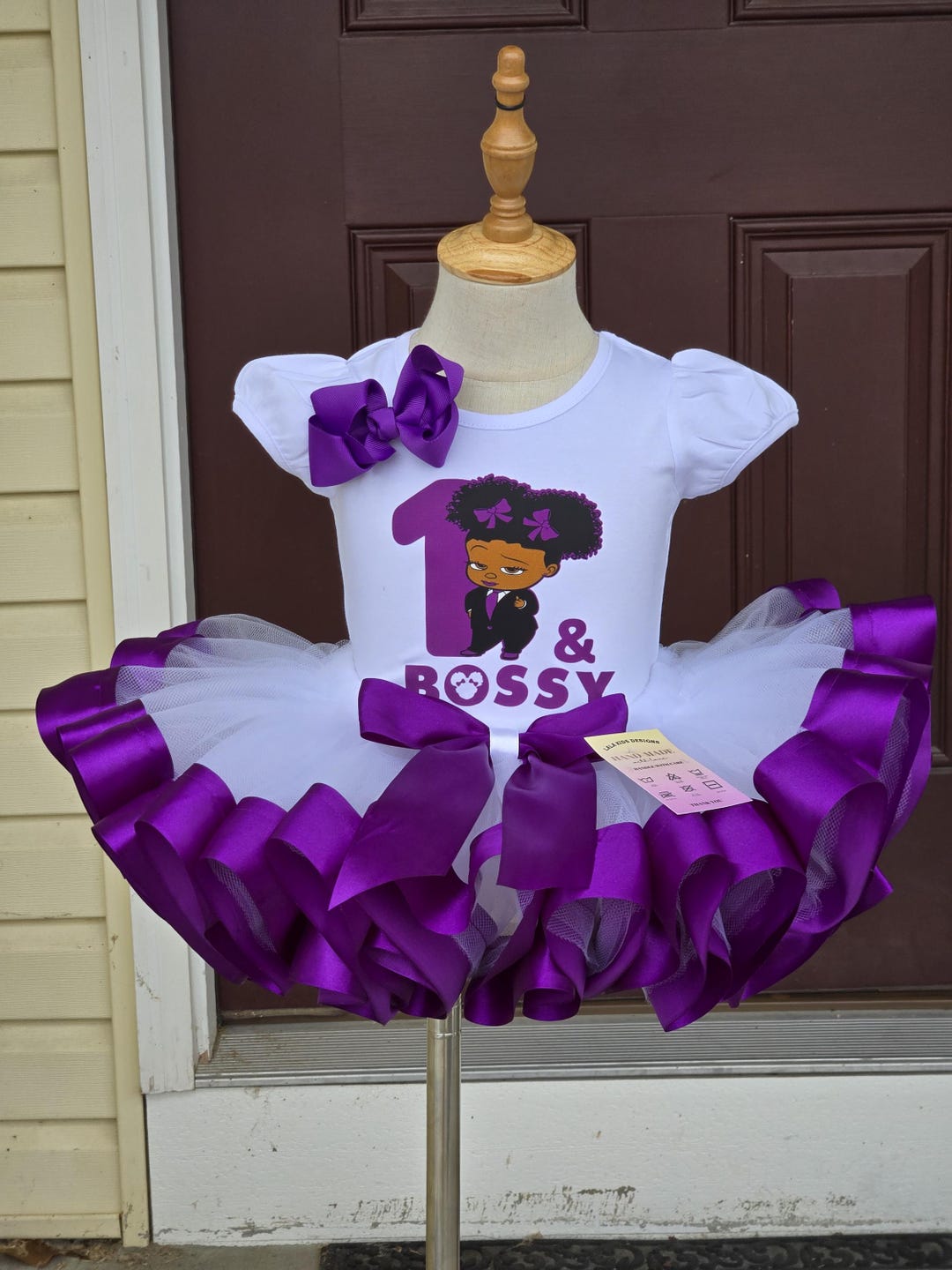 Bossy Baby Tutu Outfit Boss Baby Birthday Tutu Set, White Tutu, Custom ...