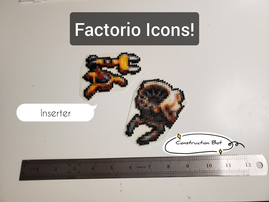 Factorio Icon Pixel Art as Magnets Keychains Gear Science - Etsy