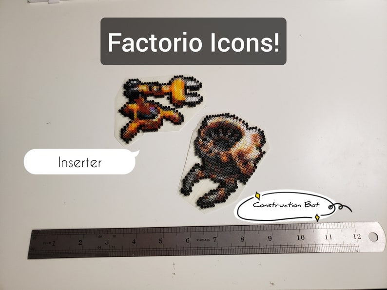 Factorio Icon Pixel Art as Magnets Keychains Gear Science - Etsy