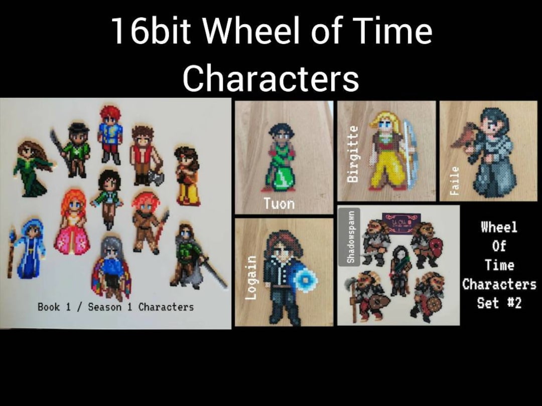 16bit Wheel of Time Characters Rand Perrin Mat Egwene Nyneave Aviendha ...