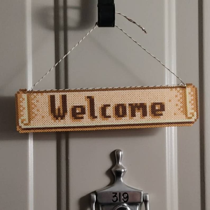 Fun Video Game Themed Pixel Art Signs Welcome Staff Only - Etsy