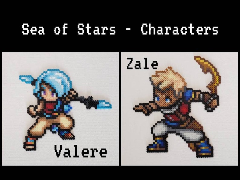 Sea of Stars Personajes y monstruos Beadsprites Valere Zale - Etsy México