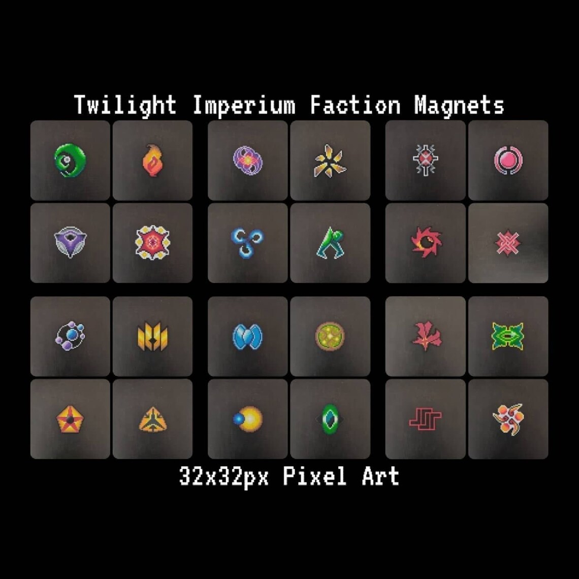32x32px Twilight Imperium Faction Symbols mini Beads - Etsy