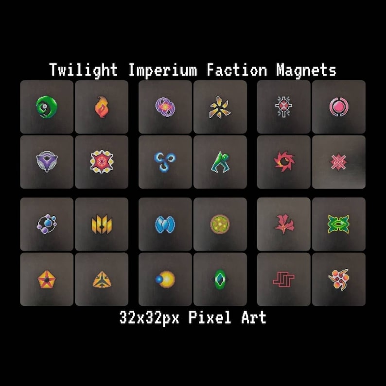 Twilight Imperium Pixel Art - 8bit / 16bit Faction Symbols and Stylized ...