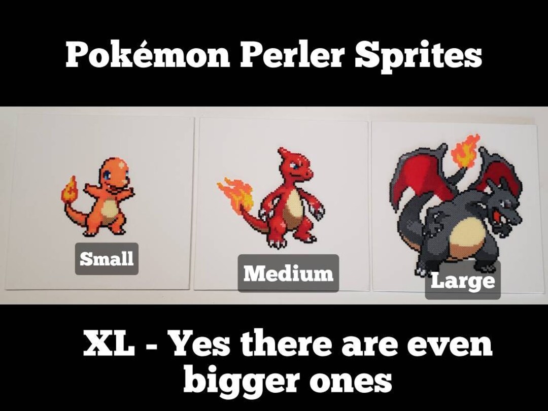 Pokemon Battle Sprites black and White Big Pkmn Sprites as - Etsy