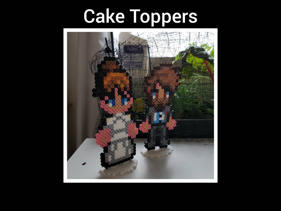 Custom Pixel Art Wedding Cake Topper: 8-bit Nerdy Decoration - Etsy