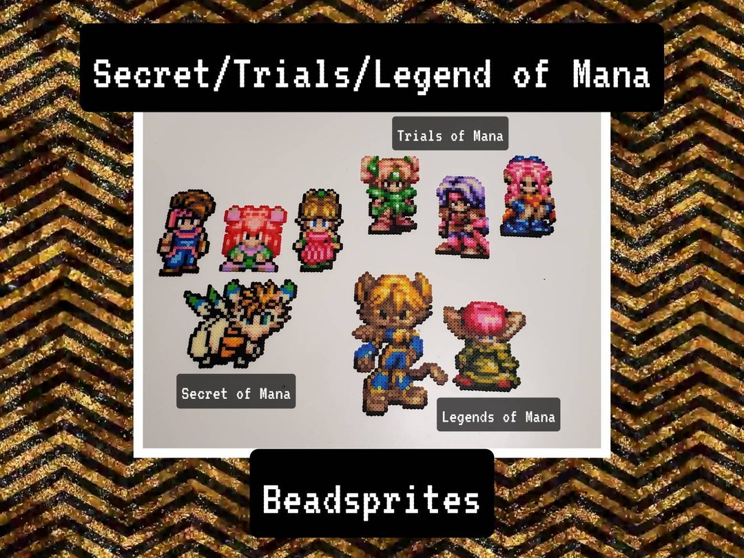 Secret of Mana - Trials of Mana -legends of Mana Beadsprite Magnets ...