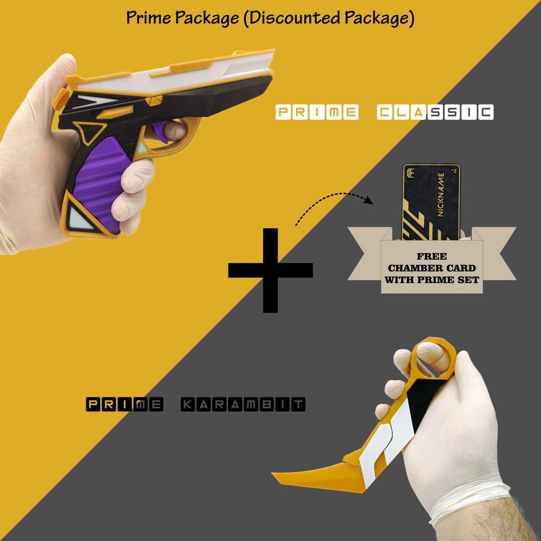 Valorant Prime Classic With Movable Parts Prime Karambit 3D Printed ...