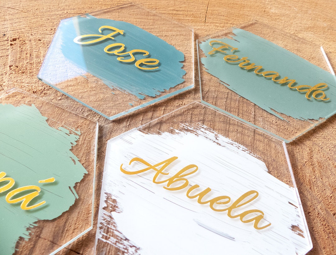 Methacrylate Place Markers for Weddings and Communions, Original ...