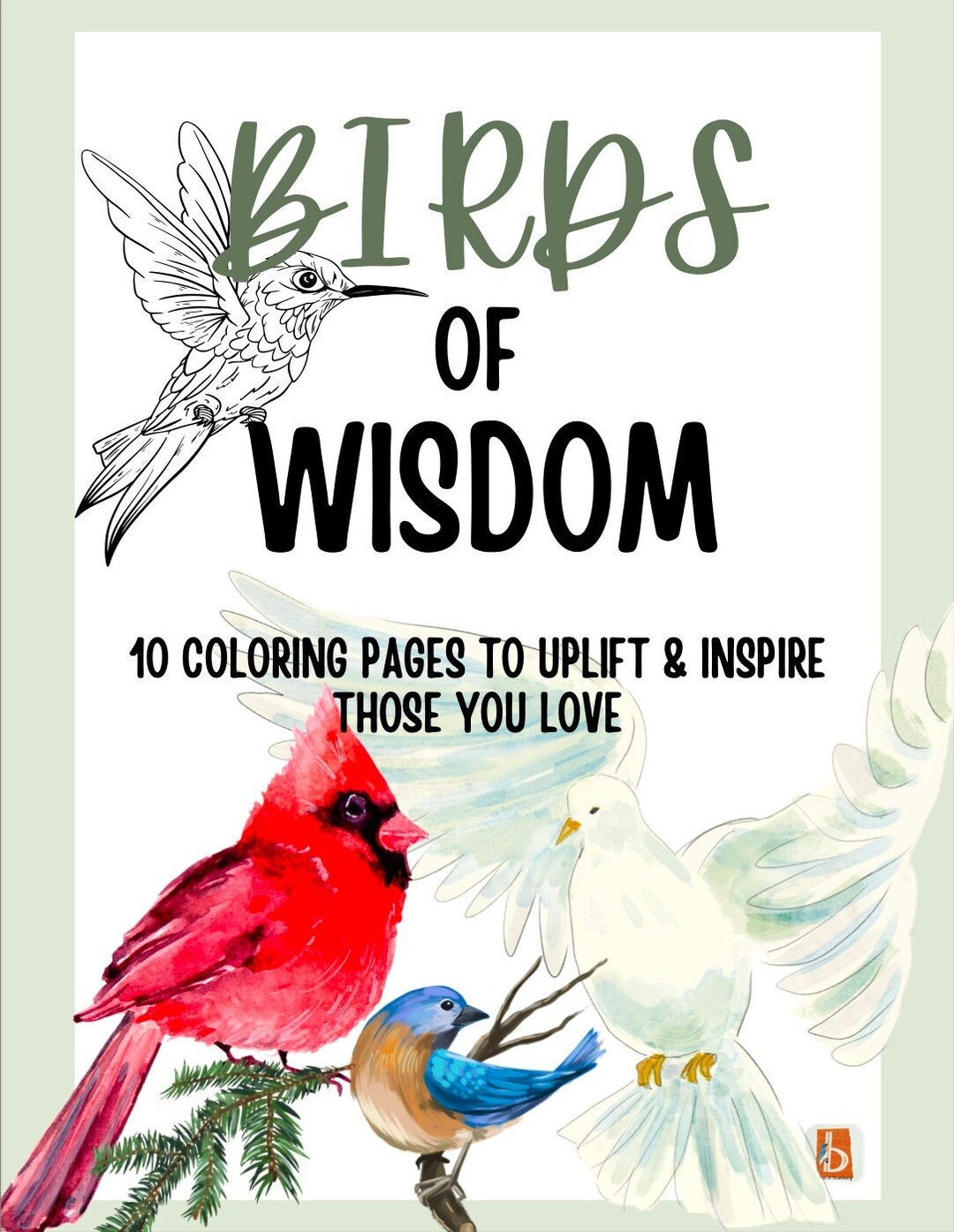 Birds of Wisdom Words of Encouragement Coloring Pages - Etsy
