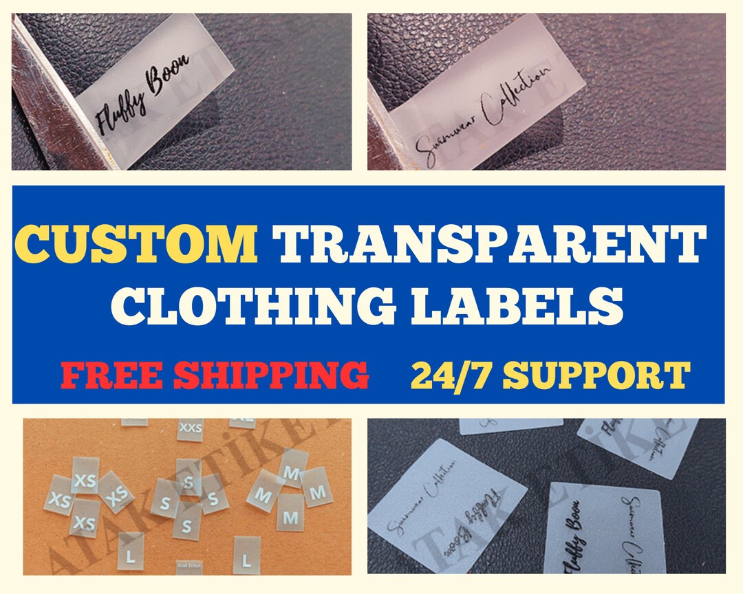 Custom TPU Label.transparent Label.size Label.silicone Label.clothing ...