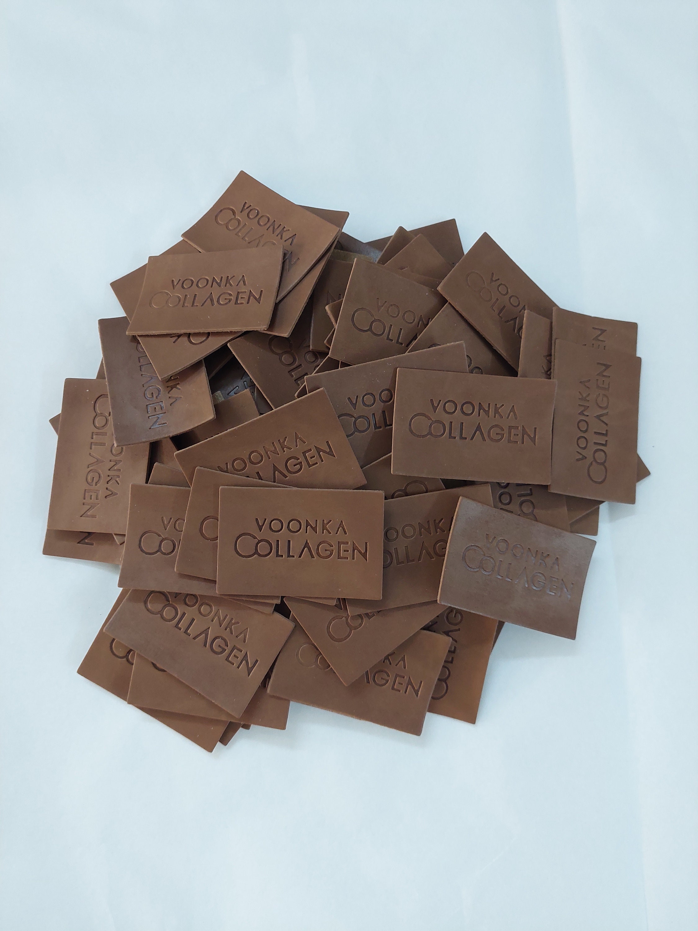 Custom Luxury Leather Label.leather Patches.hot Stamping Leather ...