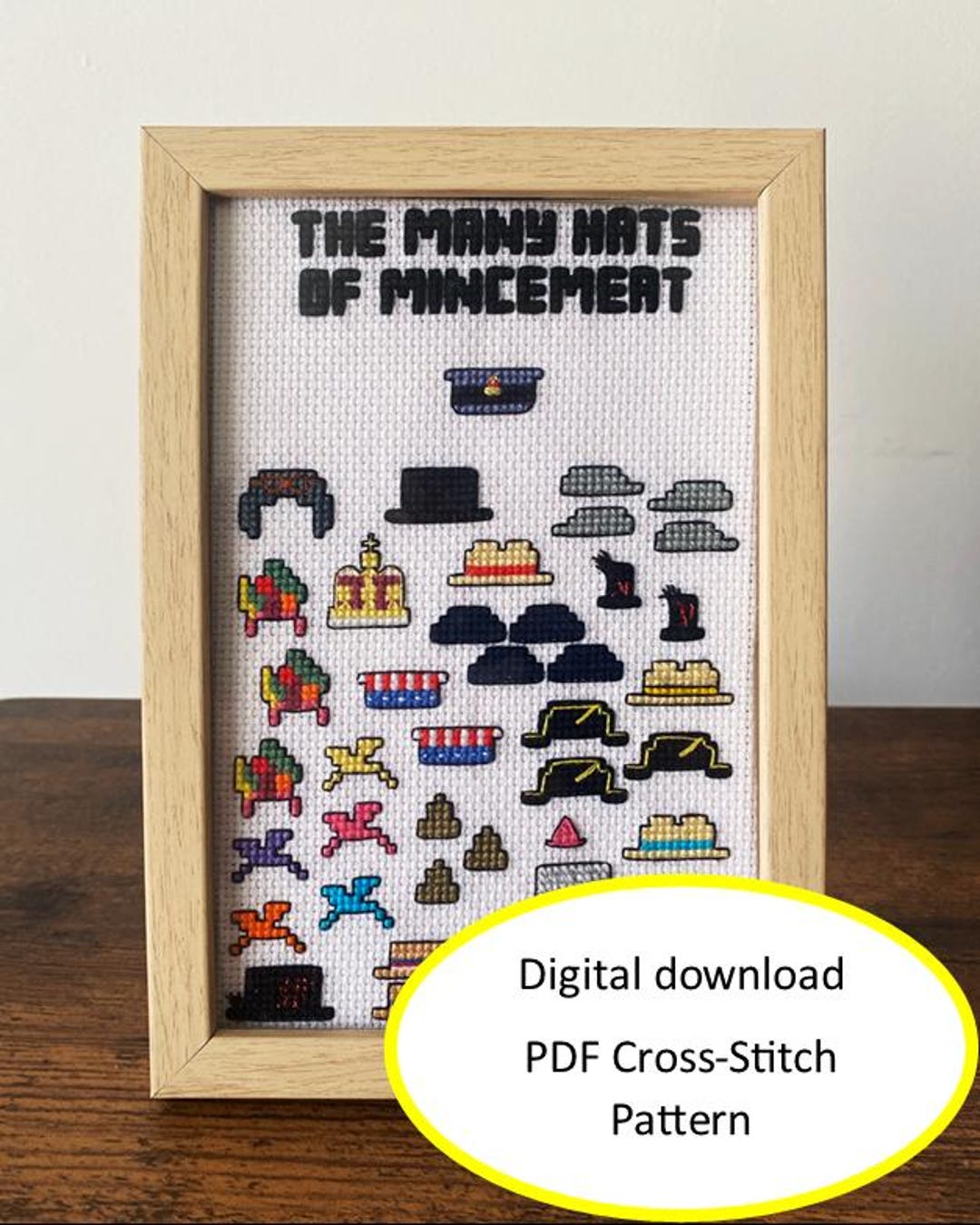 Operation Mincemeat Musical Cross Stitch Pattern - the Many Hats of ...