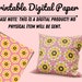 10 Digital Paper, Flowers Seamless Pattern, Printable Digital Paper ...
