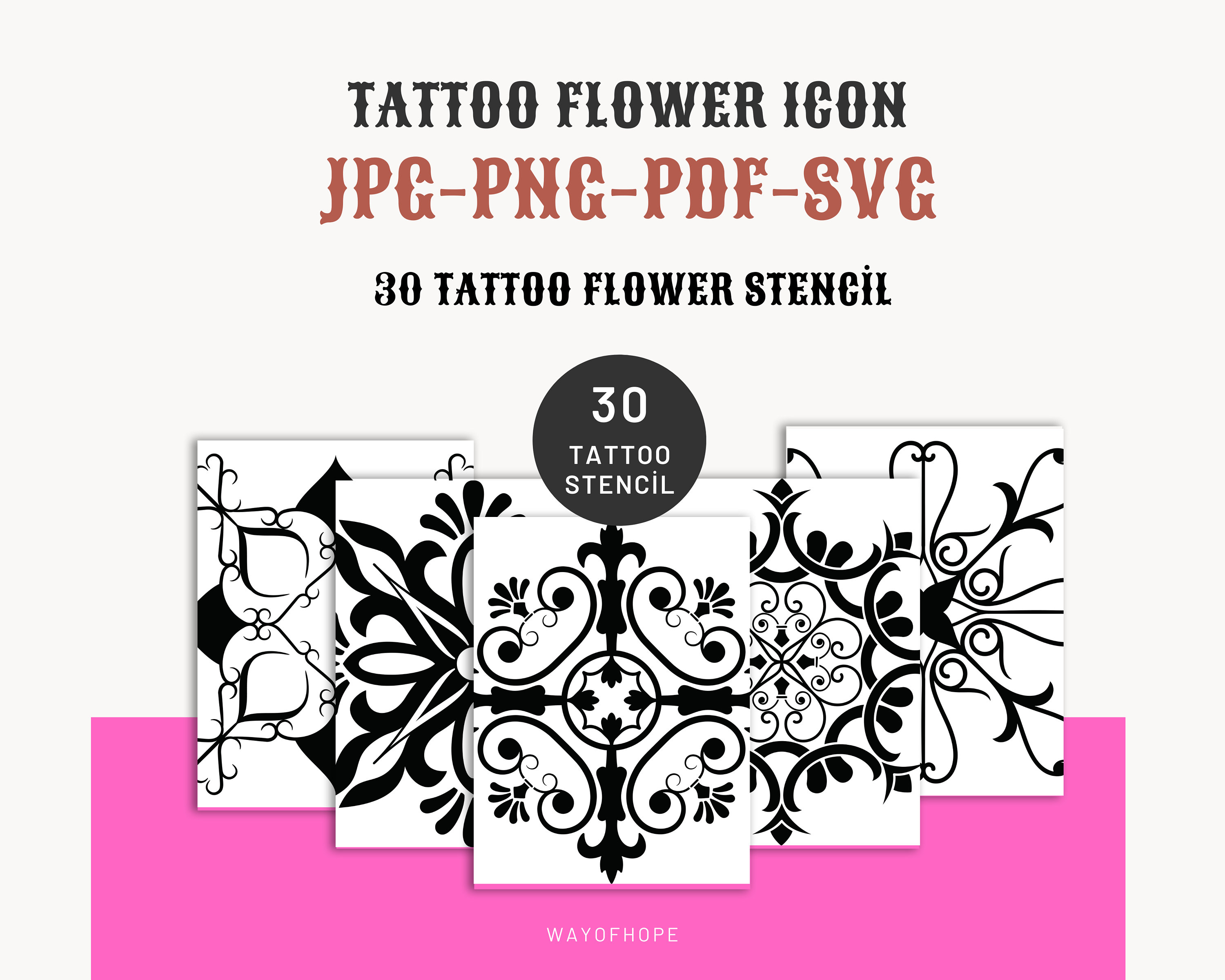 Procreate Tattoos | Procreate Tattoo Brushset | 30 Tattoo Stencils ...