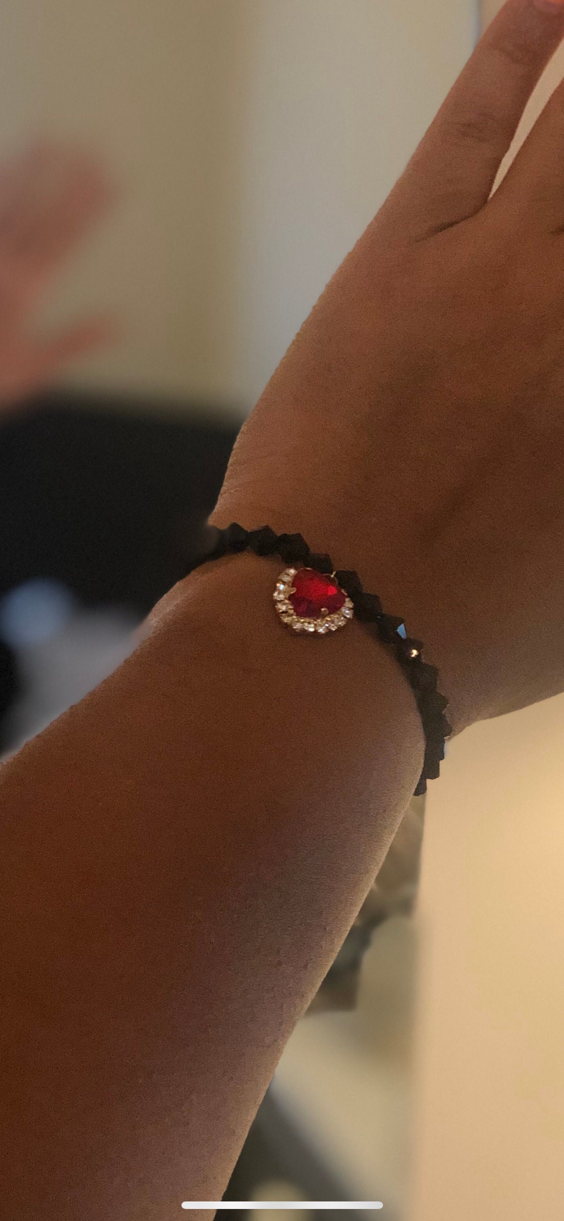 Love Heart Charm Bracelet - Etsy UK