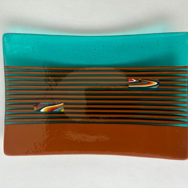 Fused Glass Sushi Plate - Etsy