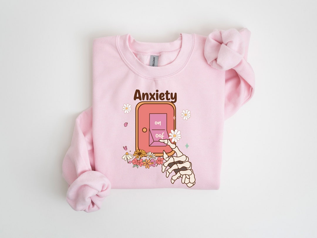 Funny Anxiety Sweater, Anxiety Switch Sweatshirt, Anxiety OFF Crewneck ...