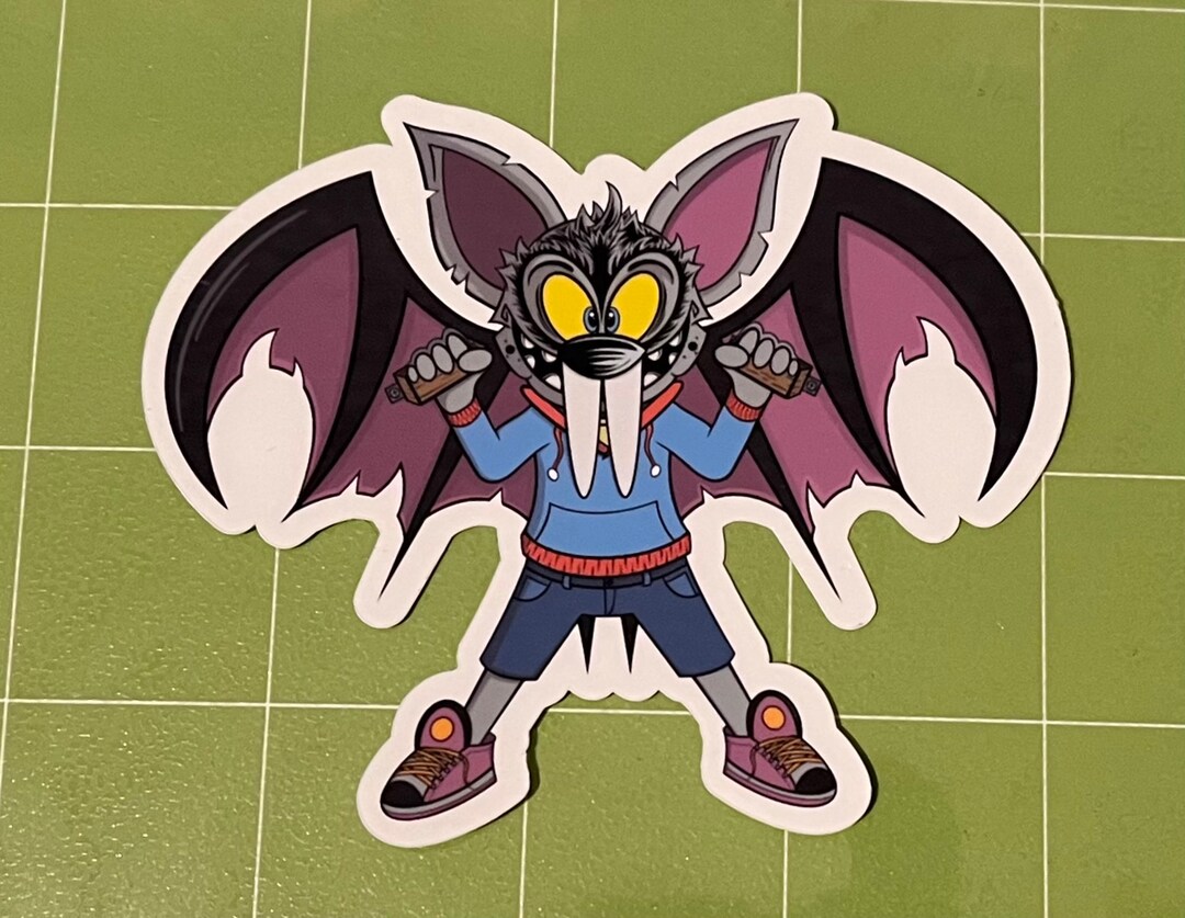 Bat Superhero Character Vinyl Sticker | Waterproof Stickers | Die Cut ...