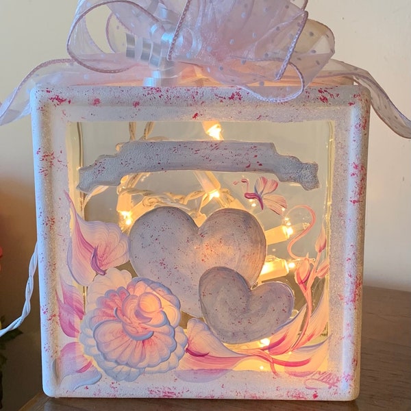 Painted Glass Blocks - Etsy