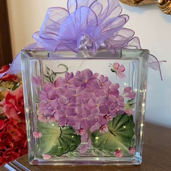 Painted Glass Blocks - Etsy