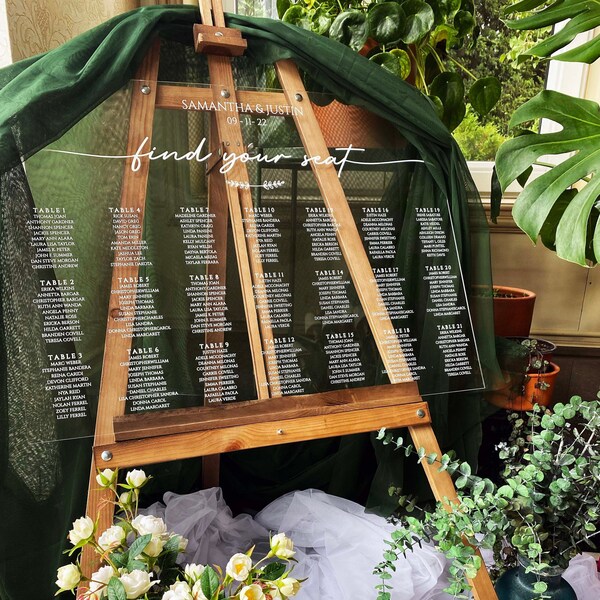 Seating Chart Frame - Etsy