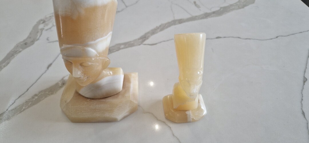 Nefertiti Carved Alabaster Figurines - Etsy