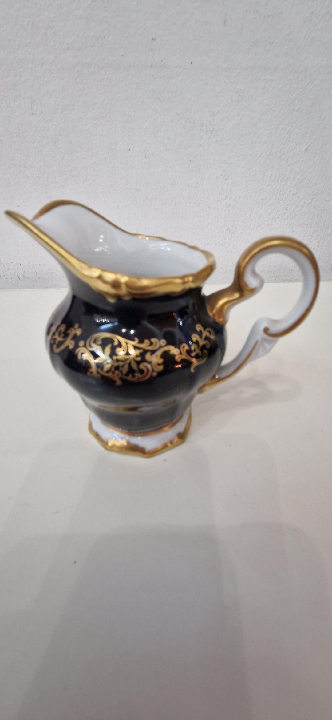 Weimar Porcelain Katharina Cobalt Creamer Pitcher - Etsy